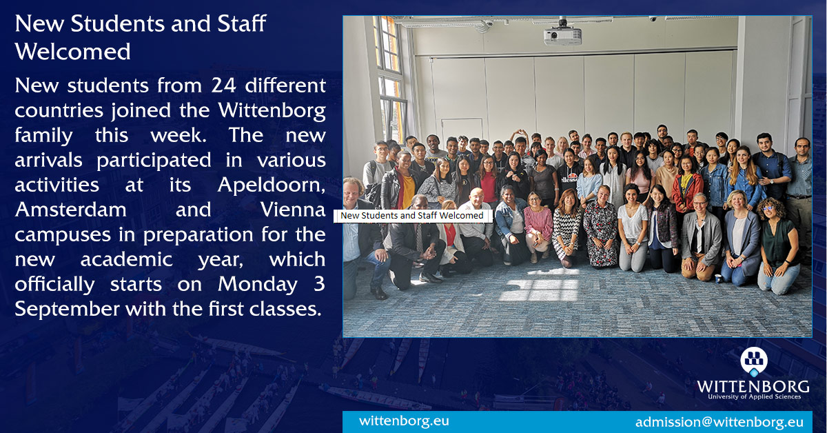 New Students and Staff Welcomed