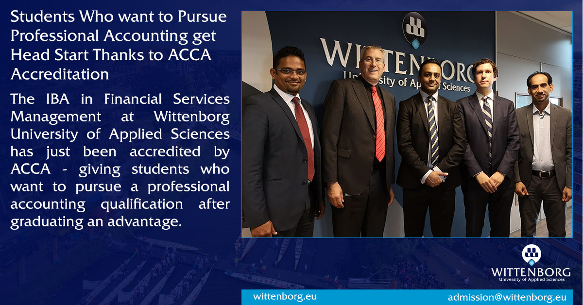 Wittenborg's Financial Programme Accredited by ACCA