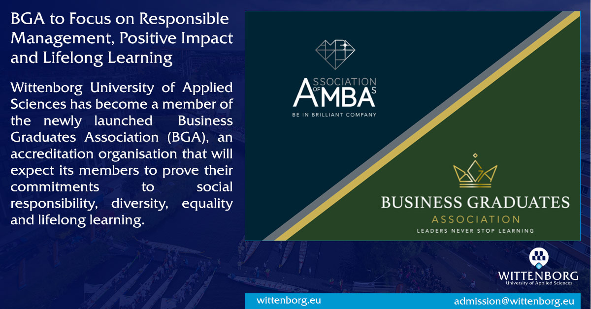 Wittenborg Now Member of New Business Graduates Association (BGA)