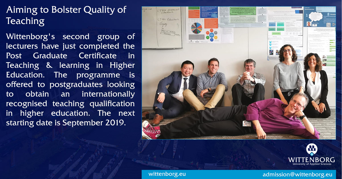 High Praise for Wittenborg's Post Graduate Teaching Programme