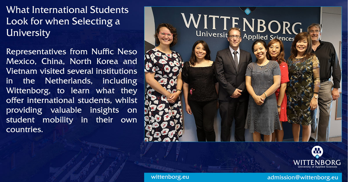 Nuffic Neso Representatives from 4 Countries Visit Wittenborg