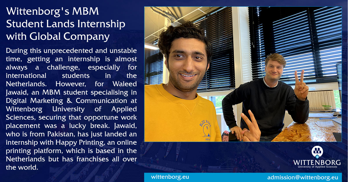 Wittenborg's First-Batch MBM Student Secures Internship as Digital ...
