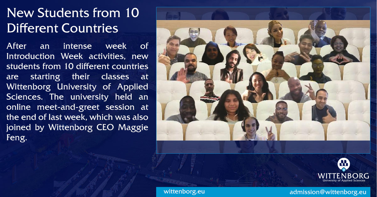 New Students from 10 Different Countries