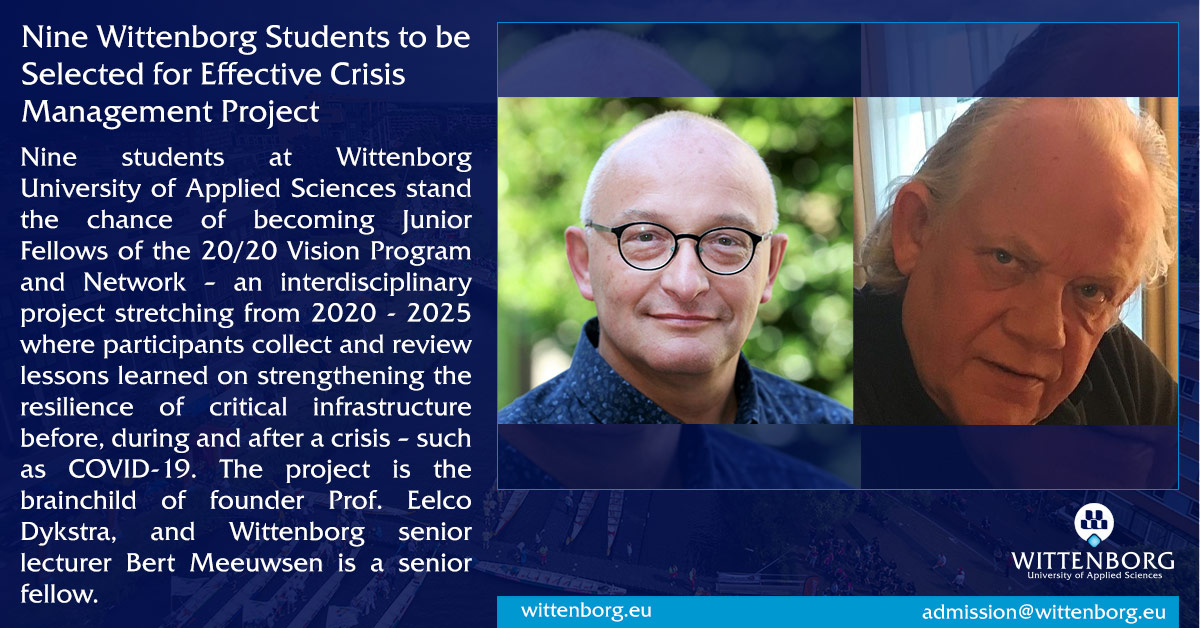 Ambitious 20/20 Vision Program to Feature in Wittenborg Project Week