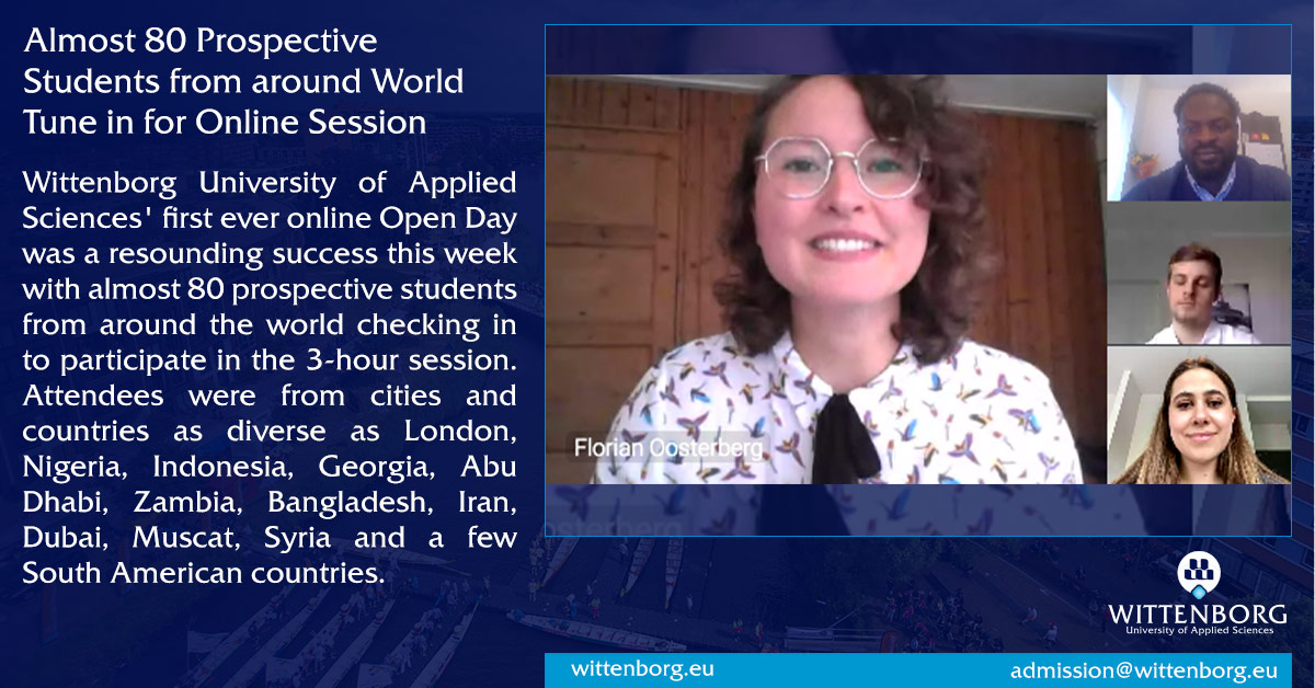 First Online Open Day Resounding Success