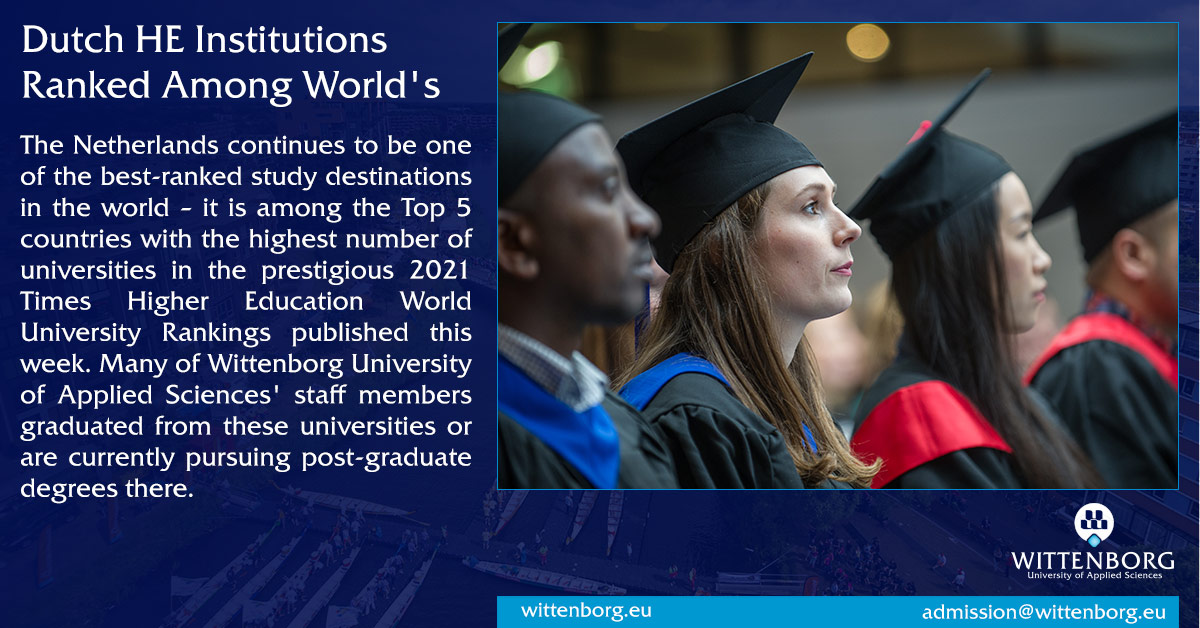 Dutch HE Institutions Ranked Among World's Top