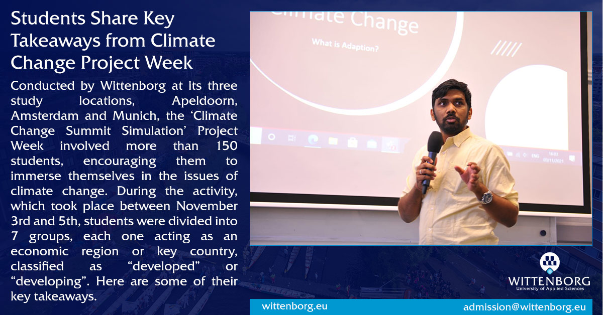 Students Share Key Takeaways from Climate Change Project Week