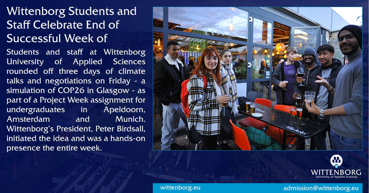 Wittenborg Students and Staff Celebrate End of Successful Week of ...