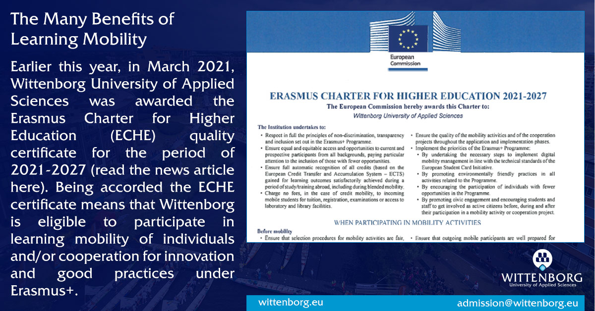 Erasmus Charter for Higher Education 2021-2027 Certificate Opens More ...