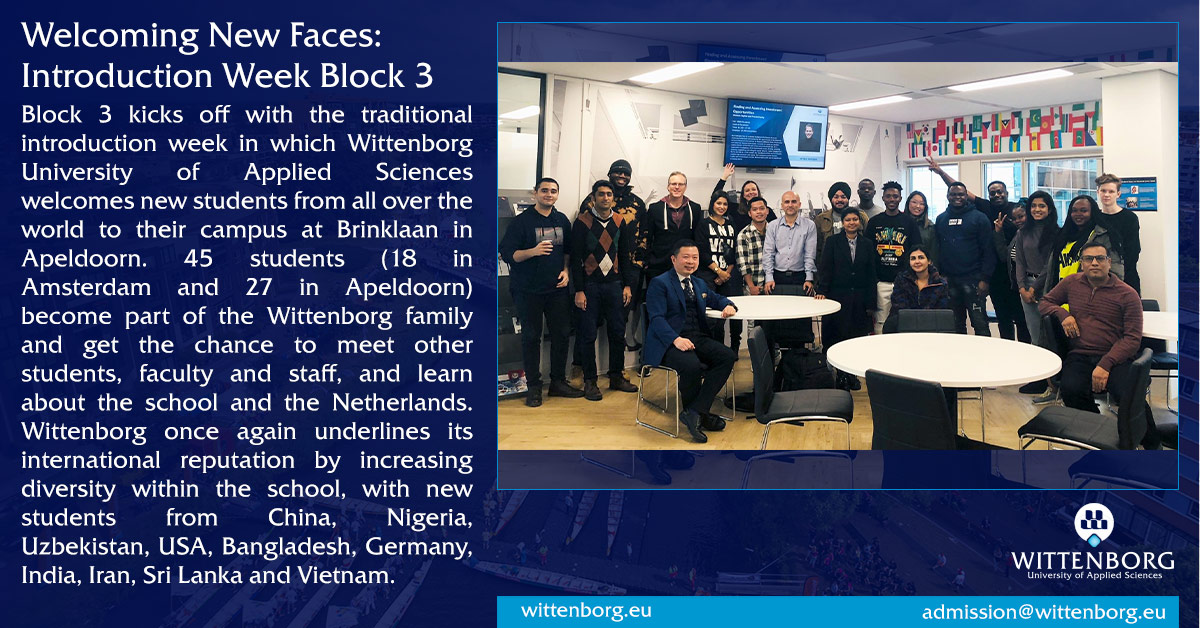 Welcoming New Faces: Introduction Week Block 3