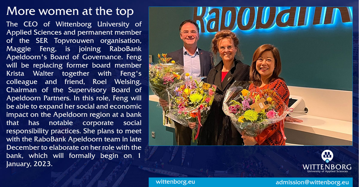 Wittenborg CEO Joins RaboBank Apeldoorn Board of Governance