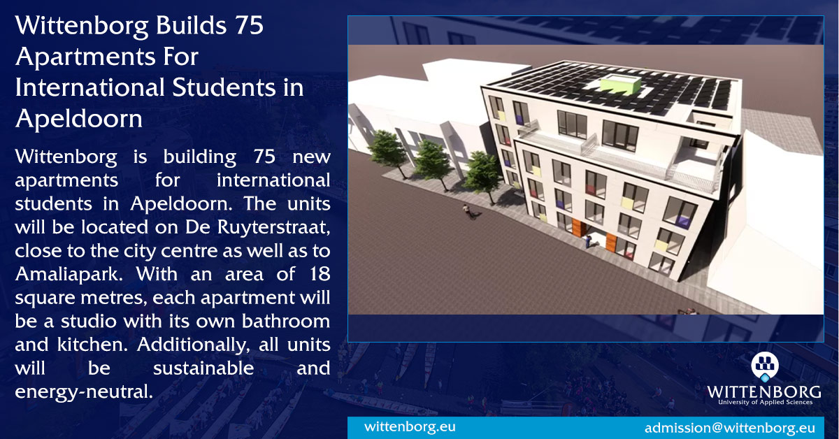 Wittenborg Builds 75 Apartments For International Students in Apeldoorn