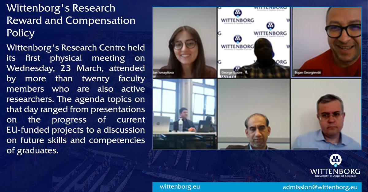 Wittenborg's Research Centre Holds First Physical Meeting