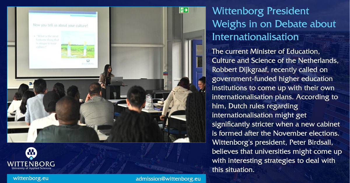 Wittenborg President Weighs in on Debate about Internationalisation