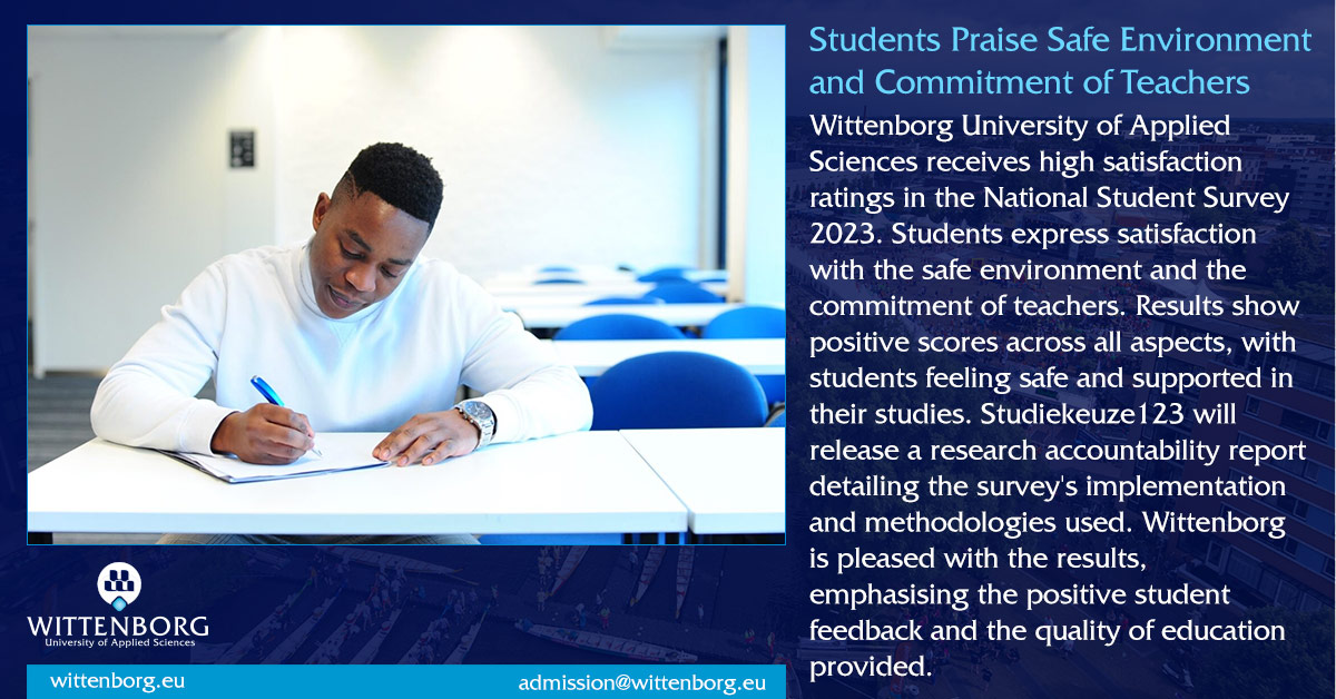 National Student Survey 2023: Students are Highly Satisfied at Wittenborg
